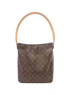 LOUIS VUITTON Monogram Canvas Looping Gm Tote Bag - Brown