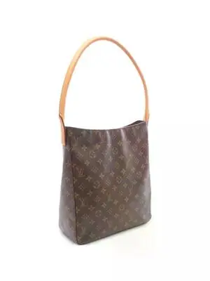 LOUIS VUITTON Monogram Canvas Looping Gm Tote Bag - Brown