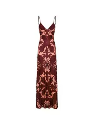 Johanna Ortiz Nuestra Tierra Maxi Dress - Red