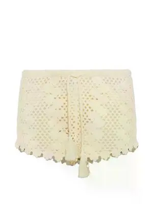Posse Saskia Crochet-knit Shorts