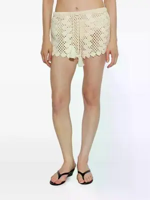 Posse Saskia Crochet-knit Shorts
