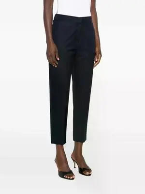 I BLUES Pressed-crease Cropped Trousers