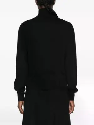 Zimmermann Lace-trimmed Wool Roll-neck Sweater