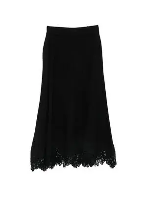 Zimmermann Lace-trim Flared Midi Skirt