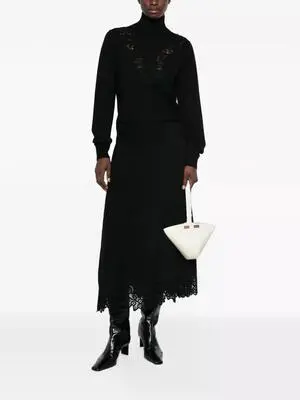 Zimmermann Lace-trim Flared Midi Skirt