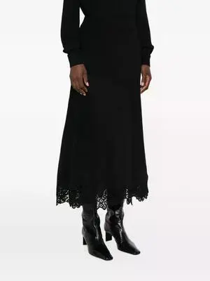 Zimmermann Lace-trim Flared Midi Skirt