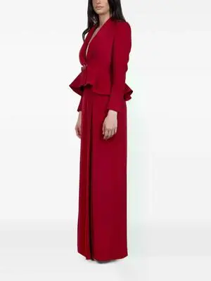 ARAFTU Arafatu Peplum Shawl-lapel Jumpsuit