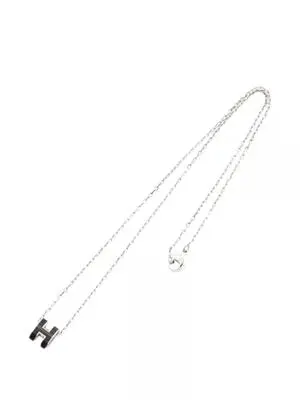 Hermès Mini Pop H Pendant Necklace - Silver