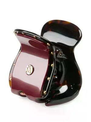MAISON MICHEL Skipper Logo-plaque Hair Claw - Red