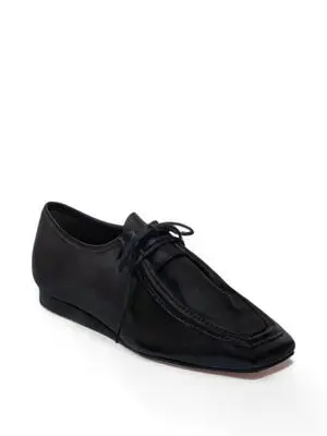 Bernardo Tate Square-toe Derby Shoes - Black
