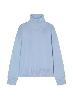 Closed Ribbed Roll-neck Sweater