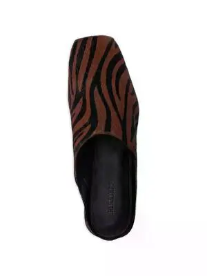 Bernardo Porto Zebra-print Mules