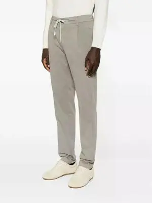 Eleventy Drawstring-waist Pleated Trousers