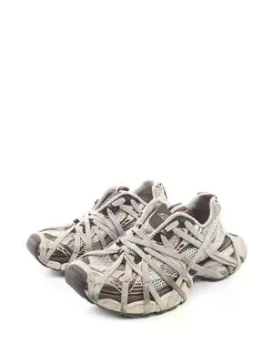 Balenciaga 2000s 3xl Extreme Lace-up Sneakers - Brown