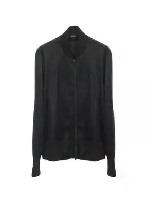 Emporio Armani Zip-up Bomber Jacket - Black