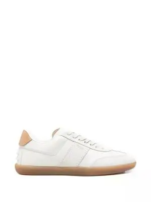 TOD'S Paneled Suede And Leather Lace-up Sneakers - Brown
