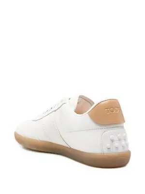 TOD'S Paneled Suede And Leather Lace-up Sneakers