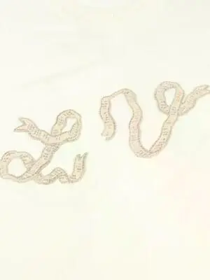 LOUIS VUITTON 2020s Logo Embroidered T-shirt - White