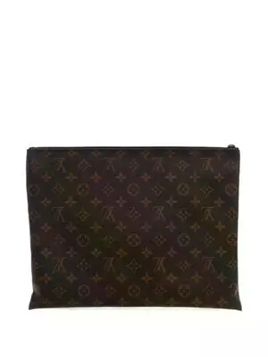 LOUIS VUITTON 2019 Monogram Solar Ray A4 Pochette Clutch Bag