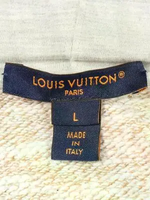 LOUIS VUITTON Rhinestone Logo Hoodie - Grey