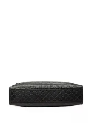 Gucci Embossed Leather Business Bag