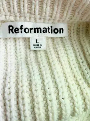REFORMATION Cove Ribbed Knit Sweater