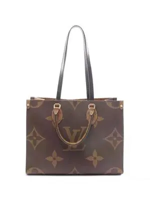 LOUIS VUITTON Onthego Mm Monogram Giant Reverse Tote Bag - Brown