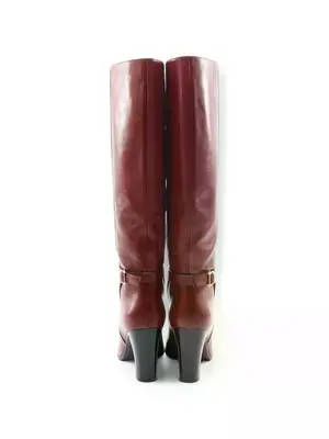 Celine 2000s Buckled Knee-high Boots