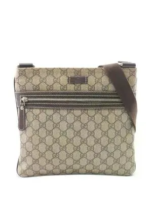 Gucci Gg Supreme Cross Body Bag - Neutrals