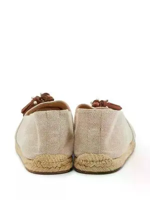 CHRISTIAN LOUBOUTIN Tassel Embellished Canvas Espadrilles