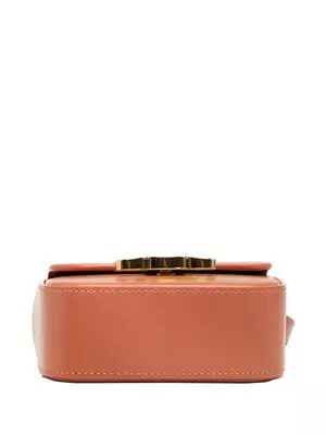 Celine Shiny Calfskin Triomphe Cross Body Bag - Brown