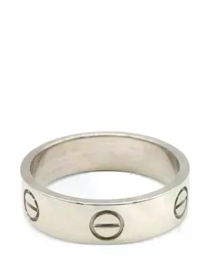Cartier 18k White Gold Love Ring - Silver