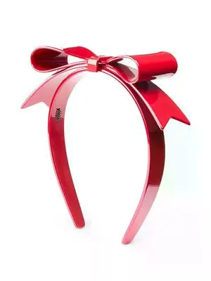 MAISON MICHEL Sierra Bow-detail Headband - Red