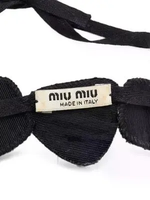 Miu Miu Crystal Embellished Choker Necklace