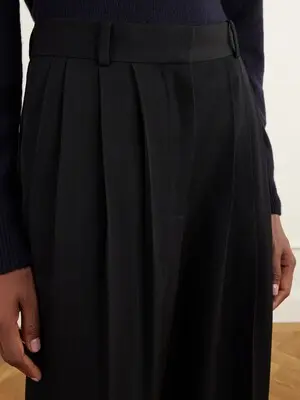 THE ROW Daniela Wool-twill Wide-leg Trousers
