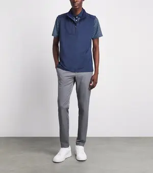 Rlx Ralph Lauren Half-zip Gilet - Blue