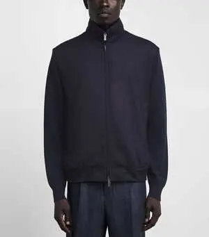 Paul & Shark Virgin Wool-cashmere Hybrid Zip-up Jacket