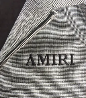 Amiri Houndstooth Zip-up Jacket