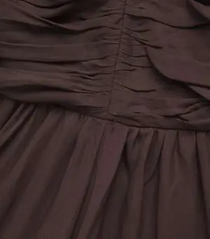 DE LA VALI Amaya Gathered Maxi Skirt