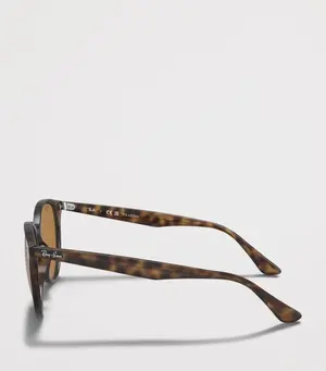 Ray-ban Tortoiseshell Phantos Round Sunglasses