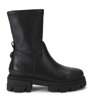 Kurt Geiger Leather Stomp Sock Ankle Boots