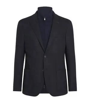 Corneliani Stretch-wool Detachable-insert Blazer