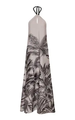 ANDRES OTALORA Embellished Tropical Maxi Dress - Print