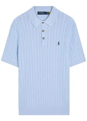 Polo Ralph Lauren Cable-knit Cotton Polo Shirt