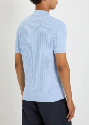 Polo Ralph Lauren Cable-knit Cotton Polo Shirt
