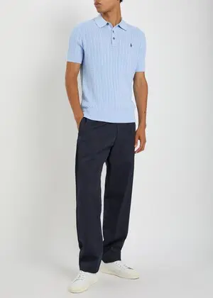 Polo Ralph Lauren Cable-knit Cotton Polo Shirt