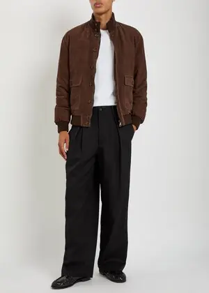 SSSTEIN Wide-leg Wool Trousers