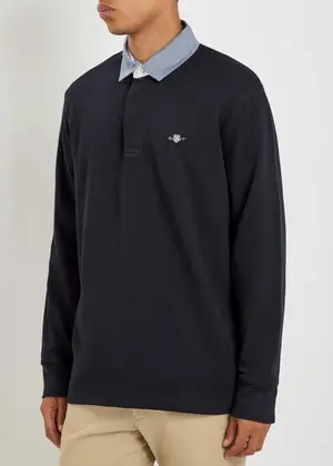 Gant Chambray Collar Cotton Rugby Shirt