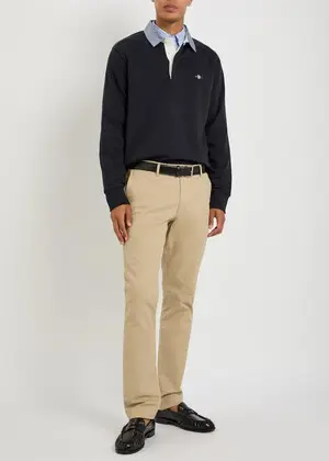 Gant Chambray Collar Cotton Rugby Shirt