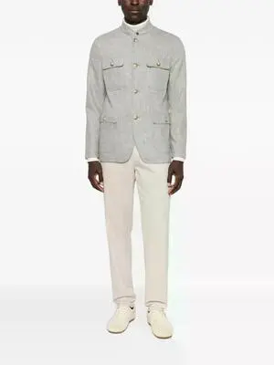 Eleventy Drawstring-waistband Tapered Trousers